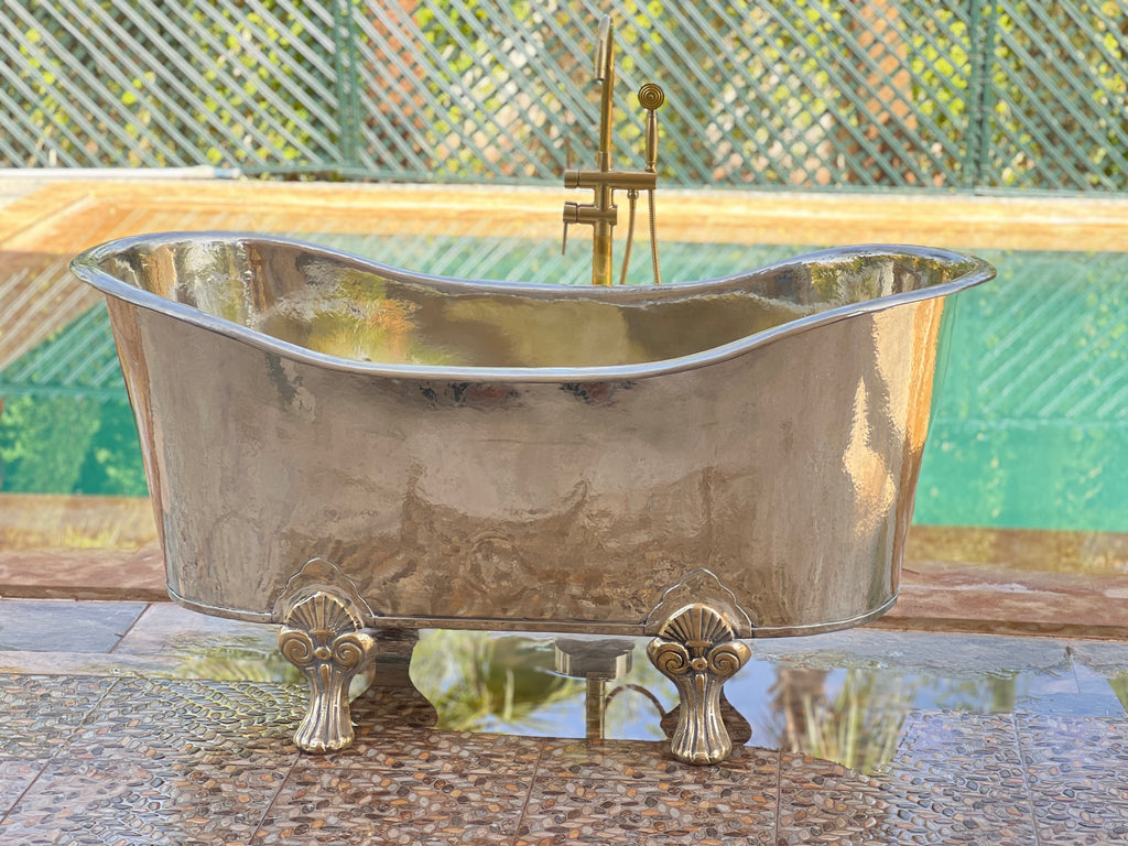 Claw Foot Bathtub | German Silver Bathtub | Soaking Tub | Double ...